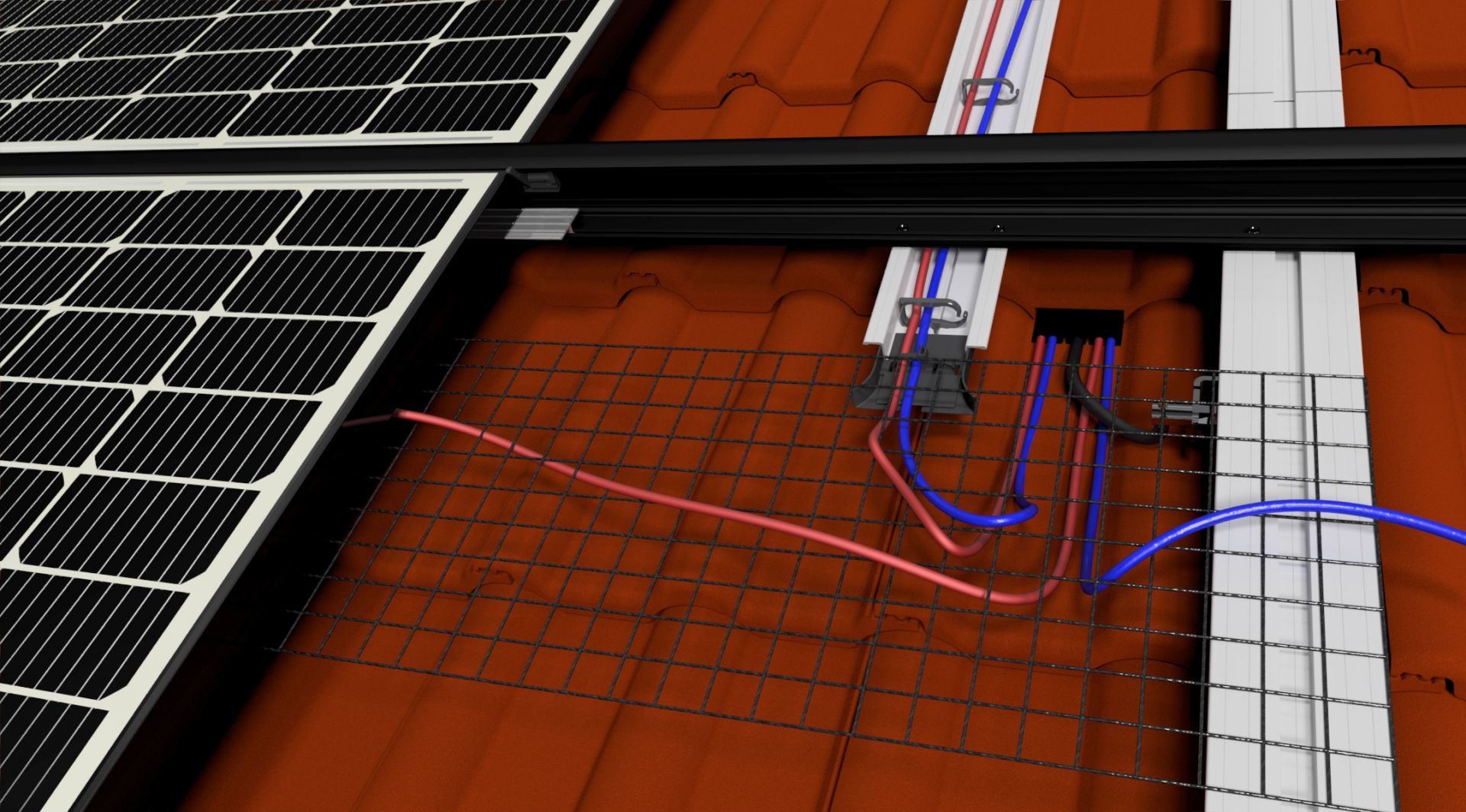 SOL-50 Kabelfangnetz für Solarleitungen 0,4x14m | 109060